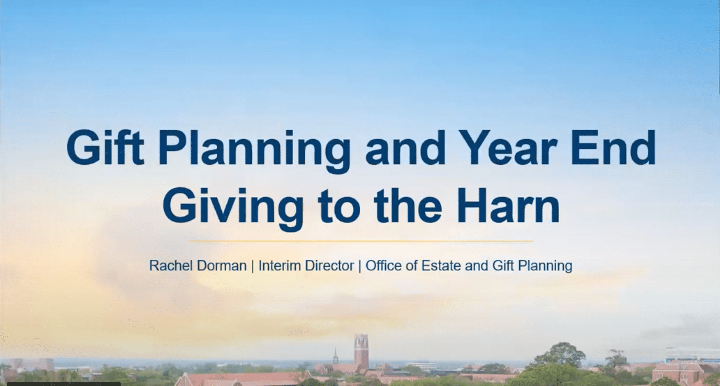 Gift Planning and Year End Giving Strategies - Harn Museum of Art