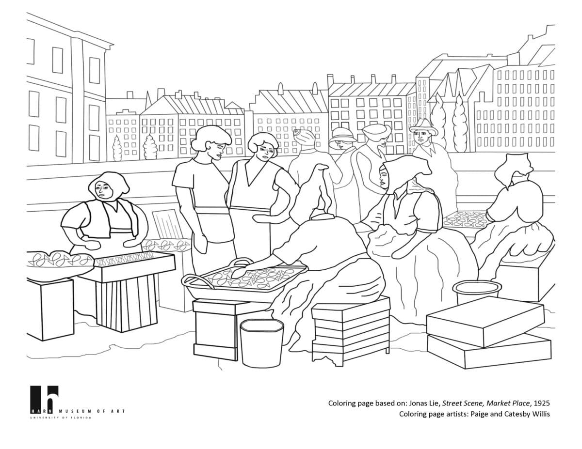 Rajasthani Painting Coloring Page Inspired by Indian Artists - Harn ...