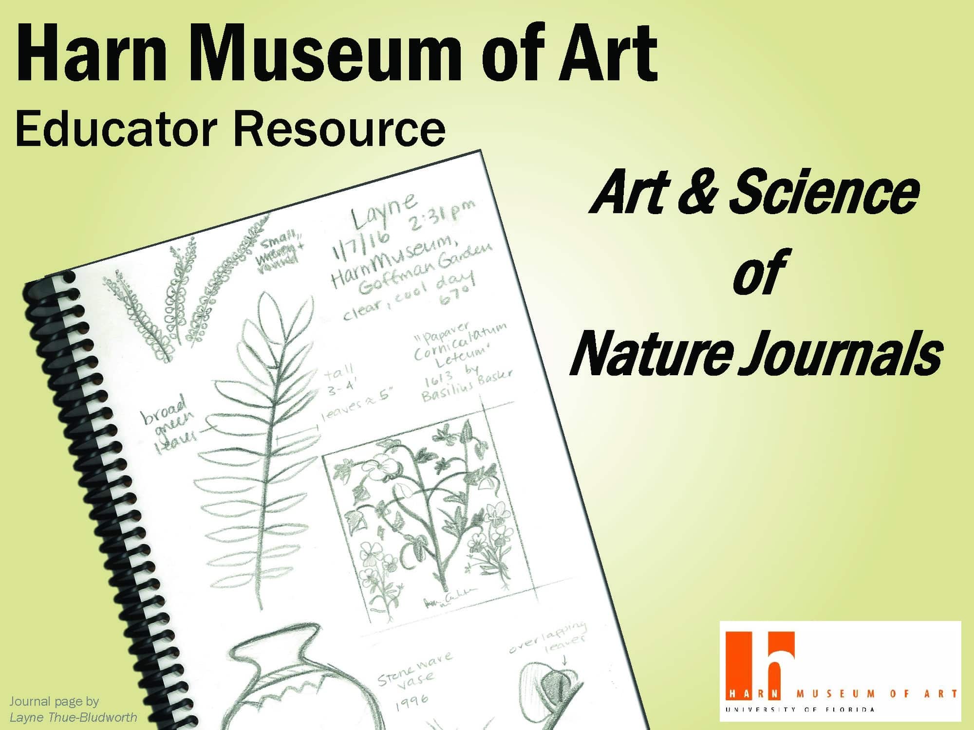 Art & Science of Nature Journals - Harn Museum of Art